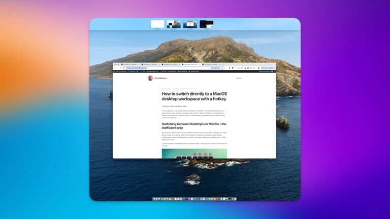 How to switch directly to a MacOS desktop workspace with a hotkey ...